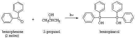 Photochemical preparation of benzopinacol